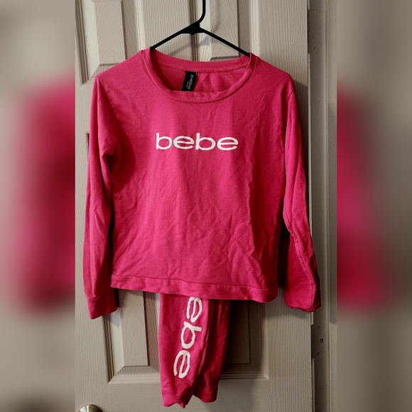 bebe | Intimates & Sleepwear | Hot Pink Bebe Pajamas M | Poshmark